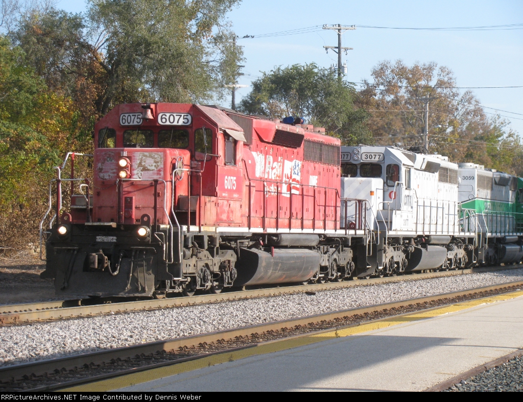 DM&E 6075, CP's Tomah Sub.